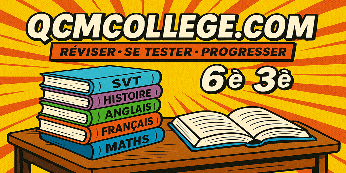 QCM College – Révisions et Quiz du collège (6e à 3e)